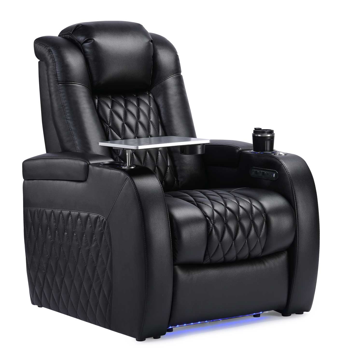 Luxury Home Theater Seating | Top Grain Leather Power Recliner