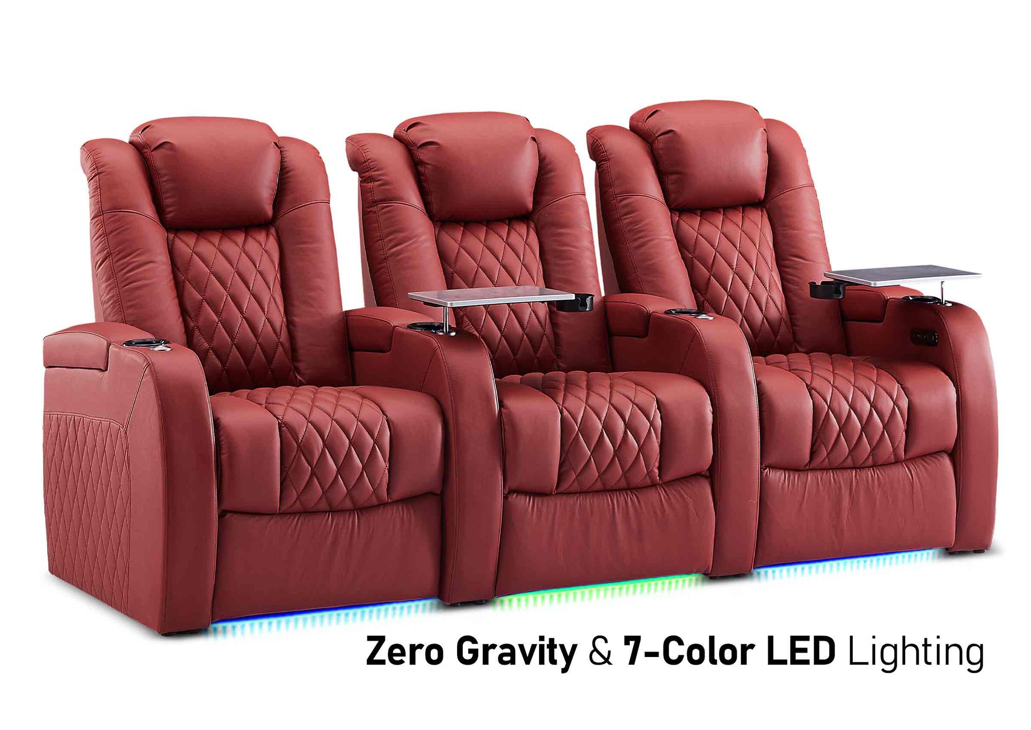 Red Home Theater Seating | Zero Gravity Power Recliner