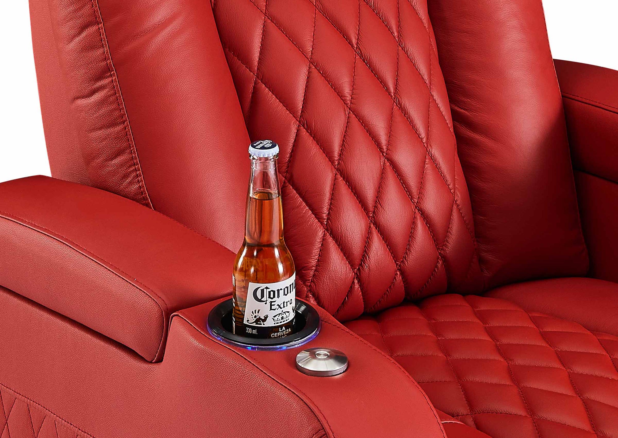 Luxury Home Theater Seating Red | Top Grain Leather | Sale
